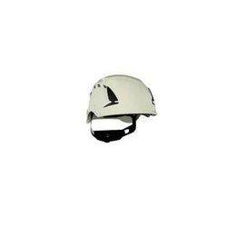 3M SecureFit&trade; White Safety Helmet, Adjustable - X5501NVE-CE