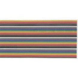 3M 1.27mm 64 Way Flat Ribbon Cable, Multicoloured Sheath, 81.28 mm Width, 30m Length - 3302-64