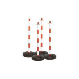 Brady Red & White PE Barrier Post - 256721