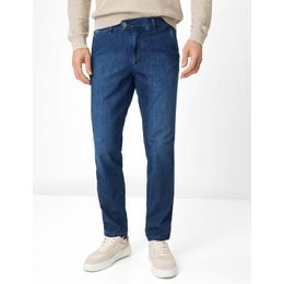 Bequeme Jeans Eurex By Brax "Style THILO", Herren, Gr. 52, Normalgrößen, blau (dunkelblau), 75% Baumwolle, 17% Polyester, 5% Elastomultiester, 3% Elasthan, Jeans