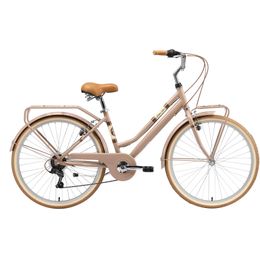 Cityrad Bikestar Gr. 41, braun, Fahrräder, 41cm, 26 Zoll (66,04cm), für Damen, Kettenschaltung