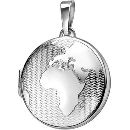 Medallion-Anhänger Firetti "Schmuck Geschenk Silber 925 Anhänger Welt Globus zum Öffnen", silber (silberfarben), Schmuckanhänger, Damen, Silber 925 (Sterlingsilber), 3,4 g, Made in Germany