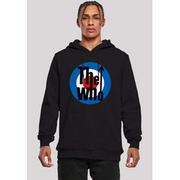Kapuzenpullover F4NT4STIC "The Who Target Classic", Herren, Gr. M, schwarz, Obermaterial: 65% Baumwolle, 35% Polyester, slim fit, Pullover, Premium Qualität