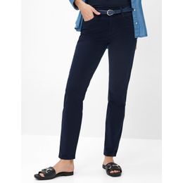 5-Pocket-Hose Brax "Style SHAKIRA", Damen, Gr. 38L (76), Langgrößen, blau (navy), 71% Baumwolle, 20% Lyocell, 9% Elasthan, Hosen