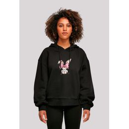 Sweatshirt F4NT4STIC "Niedlicher Hase mit Schleife", Damen, Gr. 4XL, schwarz, Obermaterial: 100% Baumwolle, oversize, ohne Bündchen, Sweatshirts Sweatshirt, Premium Qualität