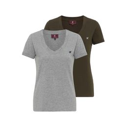 Williot T-Shirt Damen Gr&ouml;&szlig;e L graumeliert / khaki