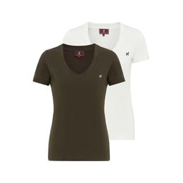 Williot T-Shirt Damen Gr&ouml;&szlig;e S oliv / wei&szlig;