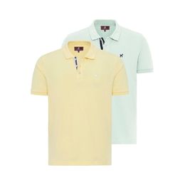 Williot Poloshirt Herren Gr&ouml;&szlig;e XXXL dunkelgelb / mint