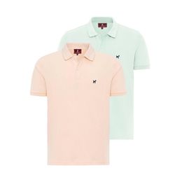 Williot Poloshirt Herren Gr&ouml;&szlig;e XL mint / ros&eacute;