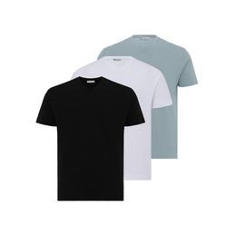 Dandalo T-Shirt Herren Gr&ouml;&szlig;e XL rauchblau / schwarz / wei&szlig;
