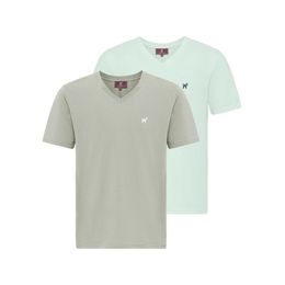 Williot T-Shirt Herren Gr&ouml;&szlig;e XXXL khaki / mint