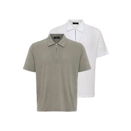 Antioch Poloshirt Herren Gr&ouml;&szlig;e L gr&uuml;n / wei&szlig;