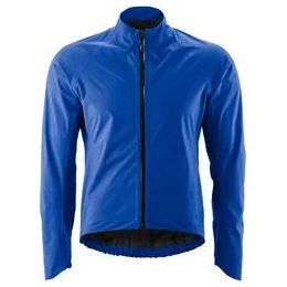 Fahrradjacke Gonso "SAVE JACKET ROAD M", Herren, Gr. XXL, blau (dunkelblau), 100% Polyester, Langarm, Jacken, Herren Radjacke, wasserdichte Rennrad-Regenjacke mit Rückentasche