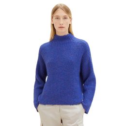 Tom Tailor Stehkragenpullover in melierter Optik crest blue XL XL Kuscheliger Pullover von Tom Tailor