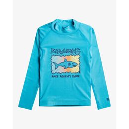 Billabong Rash Guard »Sharky« Bright Blue 2(84-92cm) 2(84-92cm) Material: Mischgewebe aus recyceltem...