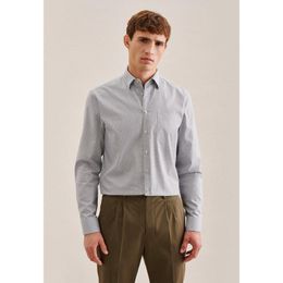 Seidensticker Businesshemd &raquo;Regular&laquo; Regular Langarm Covered-Button-Down-Kragen Druck beige XL (43) - normale &Auml;rmell&auml;ngen normale &Auml;rmell&auml;ngen XL...