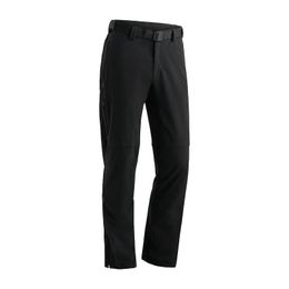Maier Sports Outdoorhose »Halitit M« Herren Funktionshose, robuste Wanderhose, 3 Taschen + Gürtel, Reg. Fit schwarz 23 - Kurzgrößen Kurzgrößen 23...