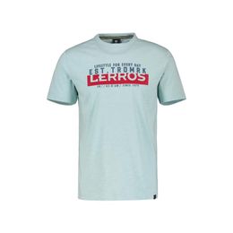 Lerros T-Shirt »T-Shirt mit Brustprint, unifarben« CLOUD BLUE 4XL 4XL Unifarbener T-Shirtstyle