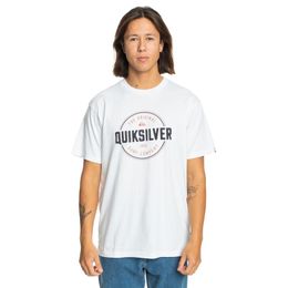 Quiksilver T-Shirt »Circle Up« White S S Stoff: Baumwoll-Jersey-Stoff [160 g/m2]