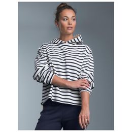 TRIGEMA Kapuzensweatshirt &raquo;Hoodie mit Ringelmuster&laquo; natur M M Sweat-Qualit&auml;t