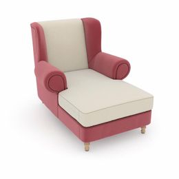 Max Winzer Ohrensessel &raquo;Madeleine, Relaxsessel, Designsessel mit hohem Sitzkomfort&laquo; Samtvelours Bezug in vielen Farbkombinationen creme