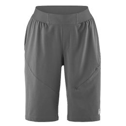 Gonso Fahrradhose »SIMPLITA« Damen Bike-Shorts, leichte Radhose mit elastischem Bund und RV-Tasche schwarz 34 - Normalgrößen Normalgrößen 34...