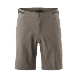 Gonso Fahrradhose »Adventure Shorts M« Strapazierfähig und formstabil terragrau L - Normalgrößen Normalgrößen L Körpernahe Passform