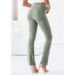 Lascana Jazzpants aus weichem Material in Cord-Optik, Loungewear mint grün 36/38 - N-Gr N-Gr 36/38 Bequeme elastische Jazzpants