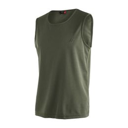Maier Sports Funktionsshirt »Peter« Herren rundhals Tank-Top, pique Outdoor-Shirt, schnelltrocknend moosgrün S S Ärmelloses, funktionales...