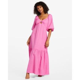 Billabong Maxikleid »Paradise Cove« Flirty Fuchsia XL - US-Größen US-Größen XL Stoff: Slub-Stoff aus Baumwolle