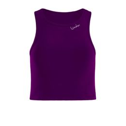 WINSHAPE Tanktop »AET135LS« Functional Light and Soft dark plum M M Kurzes, lässiges Tanktop mit großzügigem Armausschnitt