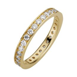 OROLINO Fingerring »333/- Gelbgold glanz synth. Zirkonia« gelb 054 (17,2) Edler Memoirering aus 333/- Gelbgold glanz