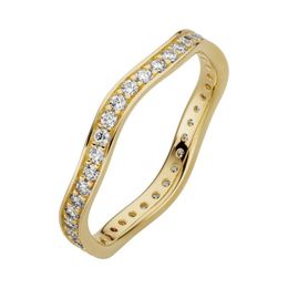 OROLINO Fingerring »333/- Gelbgold glanz synth. Zirkonia« gelb 056 (17,8) Edler Memoirering aus 333/- Gelbgold glanz