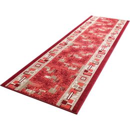 Hanse Home Läufer »Cube« rechteckig 9 mm Höhe Kurzflor, Teppichläufer, Küchenläufer, Teppich, Küche, Flur, Rauten rot Obermaterial: 100%...