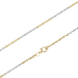 Firetti Goldkette »Schmuck Geschenk Gold 333 / 585 Halsschmuck Halskette Singapur bicolor« gelbgoldfarben-weißgoldfarben Mit ihrem schönen Schimmer...