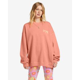 Billabong Sweatshirt »Ride In« Peach Pie XS XS Stoff: Mittelschweres...