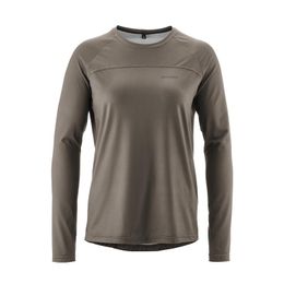 Gonso Radtrikot »Trail Jersey Longsleeve W« Damen Fahrradtrikot langarm, lässiges MTB-Shirt, Quick-Dry, Slim fit terragrau 44 44 Körpernahe Passform