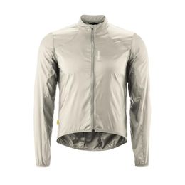 Gonso Fahrradjacke »Road Jacket Wind M« Herren Radjacke, atmungsaktive Rennrad-Windjacke, Funktionsjacke hellgrau L L Enganliegende Passform