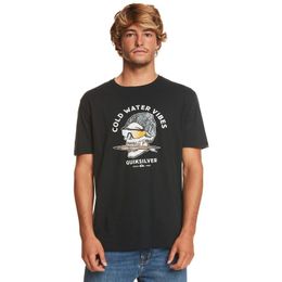 Quiksilver T-Shirt »Skull« Black S S Stoff: Baumwoll-Jersey-Stoff [160 g/m2]