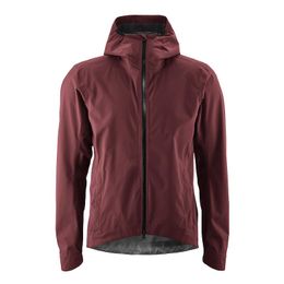 Gonso Fahrradjacke »Save Jacket Trail M« Herren Regenjacke wind- und wasserdicht, Radjacke mit Kapuze rotbraun XXL XXL Körpernahe Passform