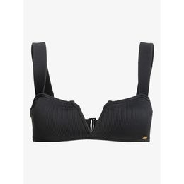 Roxy Bandeau-Bikini-Top »Mind Of Freedom« Anthracite S - Cup B Cup B S Stoff: texturierter, recycelter...