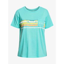 Roxy T-Shirt &raquo;Palm trees And Coconuts&laquo; Sea Blue S S Stoff: Mischgewebe aus Baumwolle und...