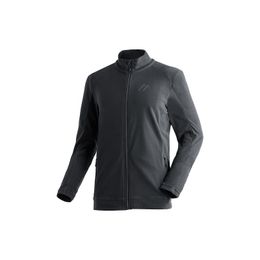 Maier Sports Fleecejacke »Dennis Jacket M« Herren Midlayer, pflegeleichtes Fleece mit 2 RV-Taschen schwarz 52 52 Kuschelige Midlayer-Jacke aus Fleece