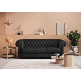 Max Winzer Chesterfield-Sofa &raquo;Kent edel und bequem, tolle Detailverarbeitung, komfortable Armlehnen&laquo; 3-Sitzer mit aufwendiger Knopfheftung, Breite...