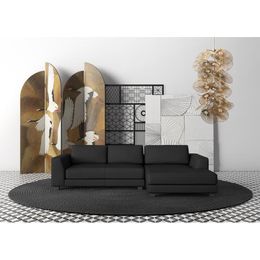 Machalke Ecksofa »atoll, L-Form« blackcoffee RUSTICO