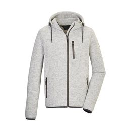 G.I.G.A. by Killtec G.I.G.A. DX BY KILLTEC Fleecejacke »GW 54 MN KNTFLC JCKT« Strickfleecejacke mit Kapuze, recyceltem Material, Zipper-Taschen naturweiß M M Herren...