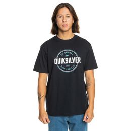 Quiksilver T-Shirt »Circle Up« schwarz M M Stoff: Baumwoll-Jersey-Stoff [160 g/m2]