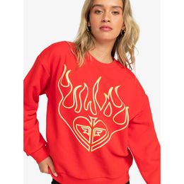 Roxy Sweatshirt &raquo;Kelia 7&laquo; Flame Scarlet S S Material: Geb&uuml;rstetes...