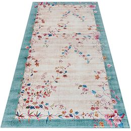freundin Home Collection L&auml;ufer &raquo;Gloriosa&laquo; rechteckig 7 mm H&ouml;he Vintage Design, Orient Optik, Florales Muster, Kurzflor, Wohnzimmer beige/creme...