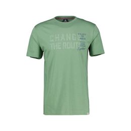 Lerros T-Shirt »T-Shirt mit Brustprint« SAGE GREEN 6XL 6XL Unifarbener T-Shirtstyle